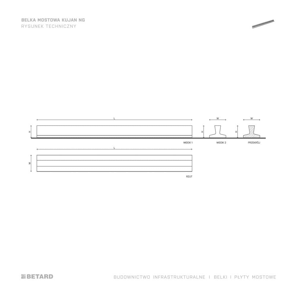 Prefabrykowane belki mostowe Kujan nowej generacji